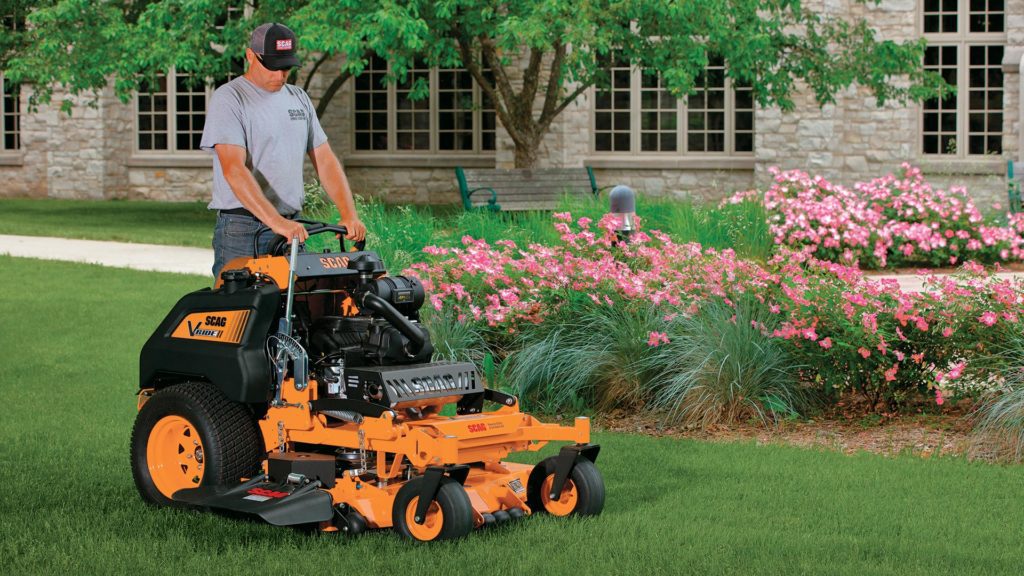 V-Ride II Stand-On Lawn Mower | Products | Scag®