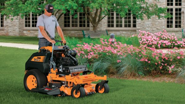 V-Ride II Stand-On Lawn Mower | Products | Scag®