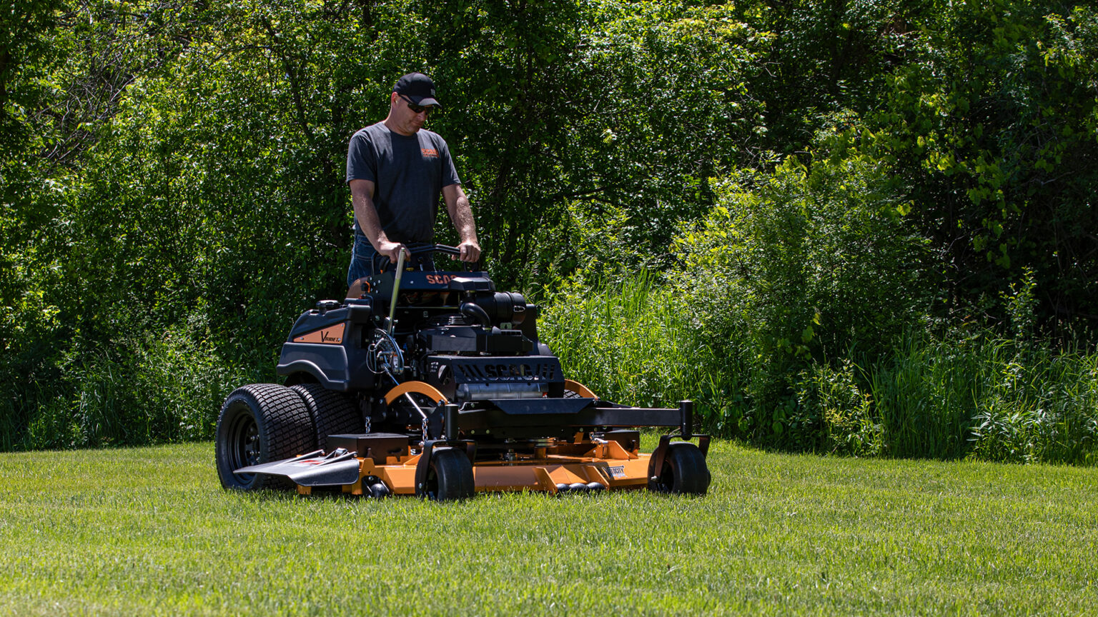 V-Ride XL Stand-On Lawn Mower | Products | Scag®
